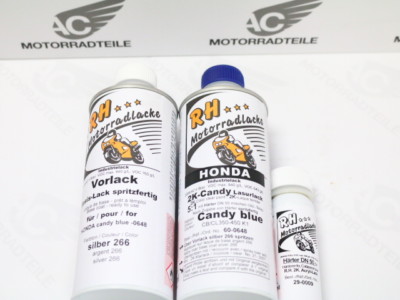 Motorcycle color colour laque paint candy blue 375 ml Honda CB CL 450 ...