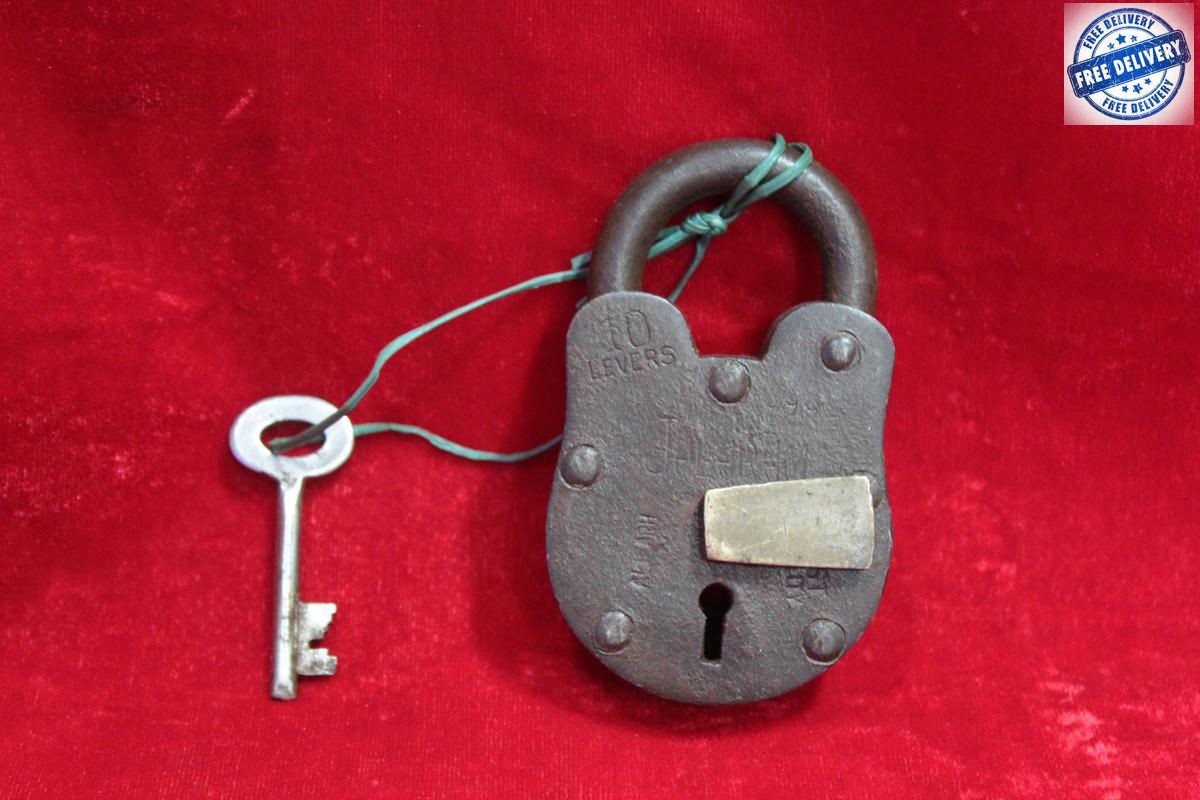 1900s Iron Brass Lock and Key Old Vintage Antique Rare Collectible | eBay