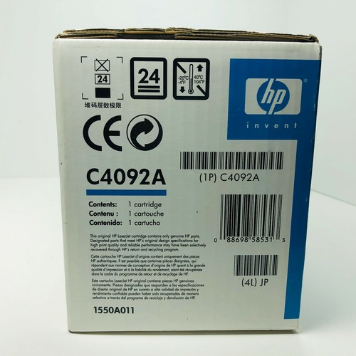 HP LaserJet Printer Ink 92A Black C4092A 845925042878| eBay