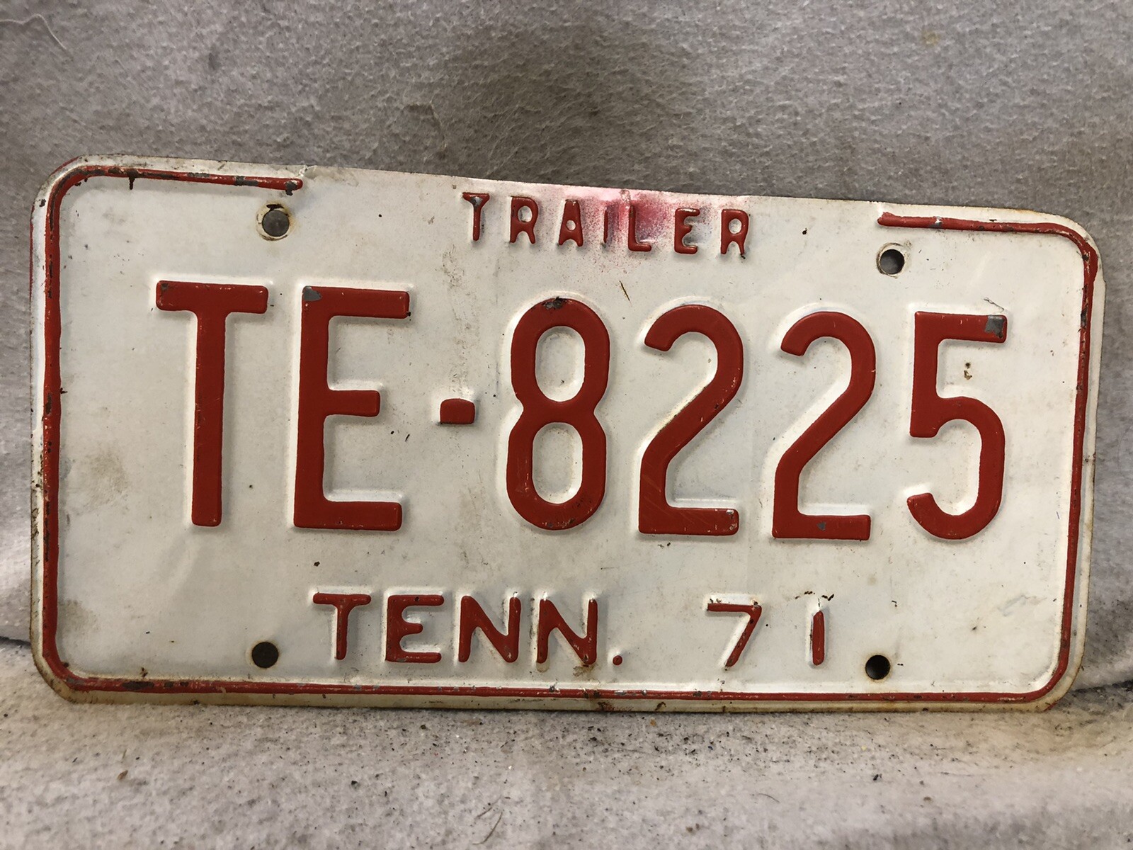 Vintage 1971 Tennessee Trailer License Plate | eBay