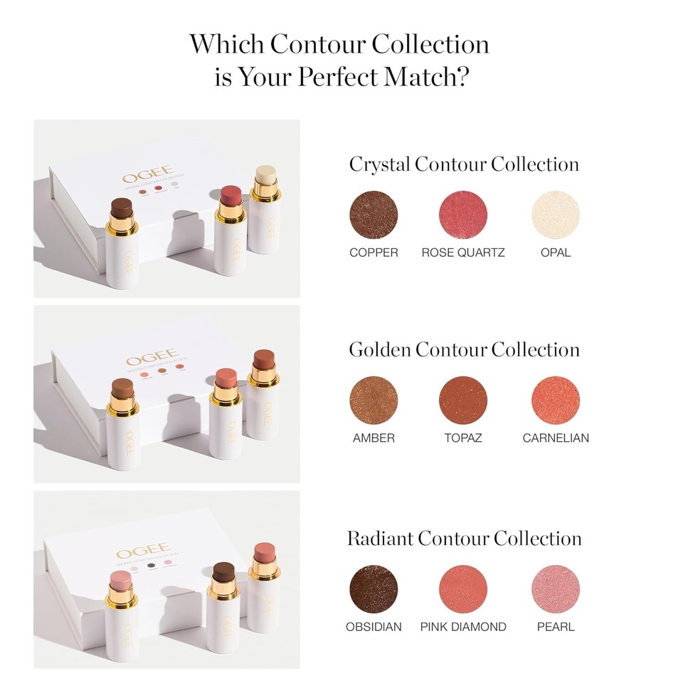 Sculpt Your Glow: Crystal Contour Stick Collection - Bronzer, Blush ...