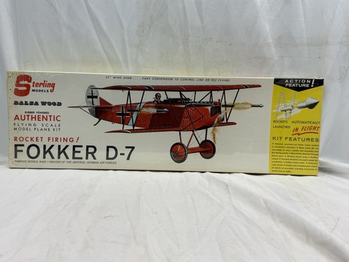 sterling models balsa wood airplane kits - FOKKER D-7 | eBay