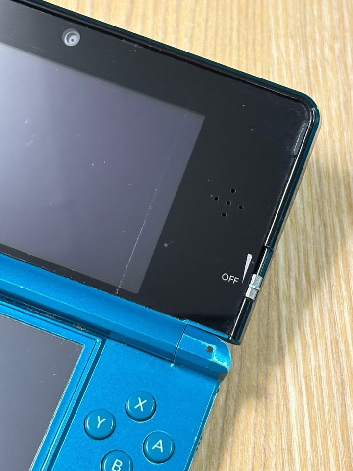 Very Good Nintendo 3DS Aqua Blue Console Excellent Screen Color Japan ...