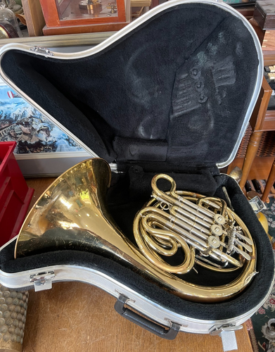Vintage Besson 408 French Horn with Case Missing Mouthpiece / Untested ...
