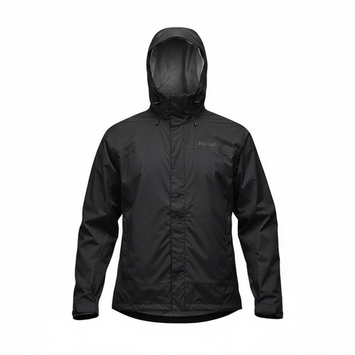 Marmot Men’s PreCip Eco Rain Jacket XXL Black Waterproof Hooded Shell ...