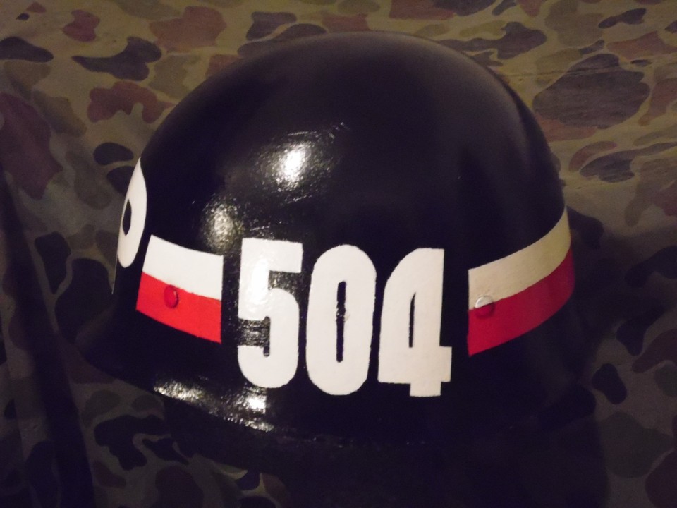 Vietnam US M1 Innenhelm Helmet Liner 504th MP Bn / 18th MP Brigade | eBay