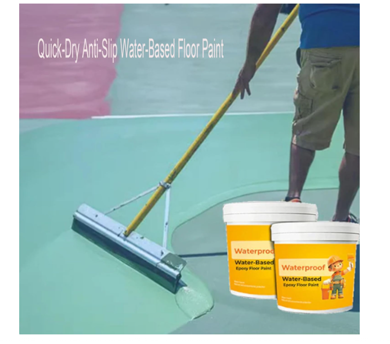 Waterproof Water-Based Epoxy Floor Paint, Quick-Dry Anti-Slip Floor ...
