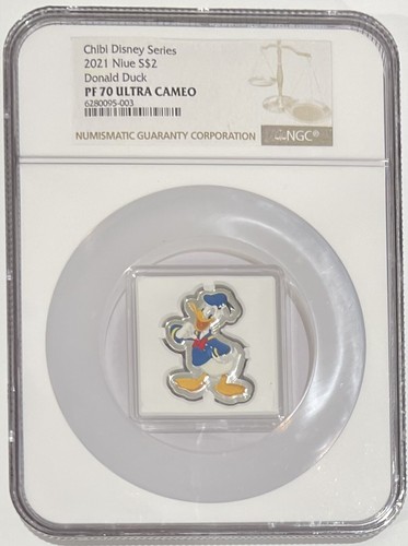 2021 Chibi Disney Series Niue S$2 Donald Duck PF 70 ULTRA CAMEO NGC ...