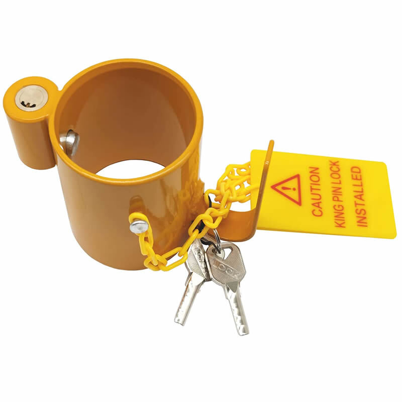5th Wheel Lock, Heavy Duty Steel King Pin Lock with Anti-Theft Warning ...