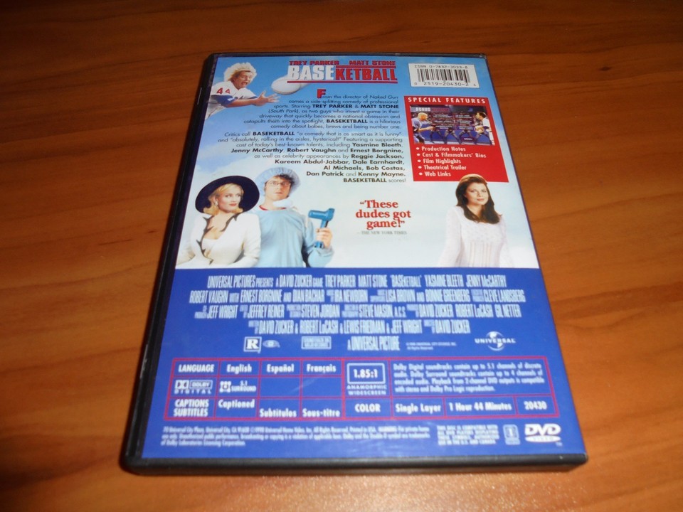 Baseketball (DVD, 1998, Widescreen; Collector's Edition) 25192043024 | eBay
