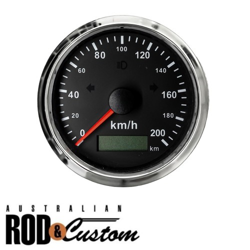 Electronic GPS Speedo Black 85mm Speedometer Only Suit Hot Rod | eBay ...