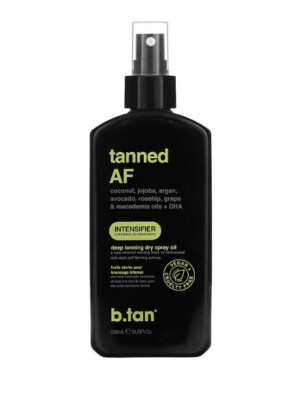 Tanned AF b.tan Tanning Intensifier Dry Deep Tanning Spray Oil | eBay UK