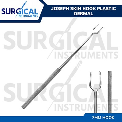 Joseph Skin Hook 7mm Double Sharp Prongs Retractor Plastic Dermal ...