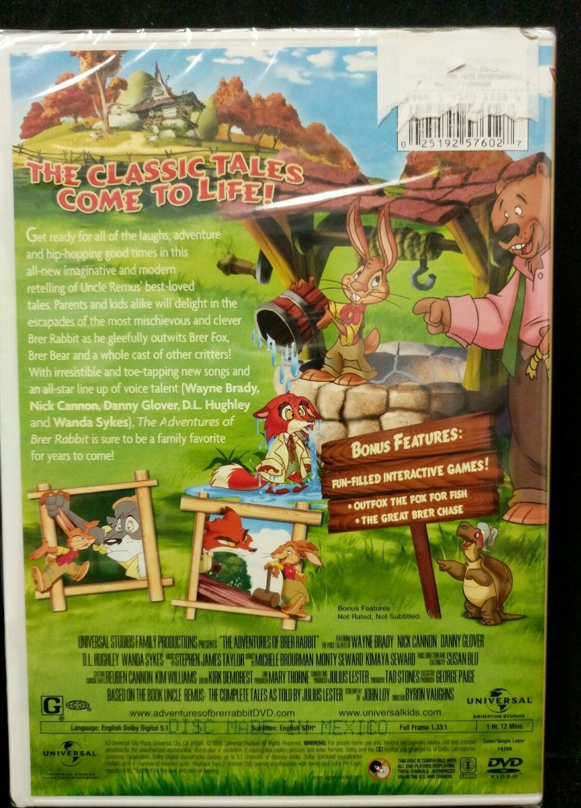 NEW The Adventures of Brer Rabbit (DVD, 2006, Full Screen) | eBay