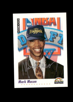 Mark Macon 1991-92 SkyBox Nuggets authentic autographed card | eBay