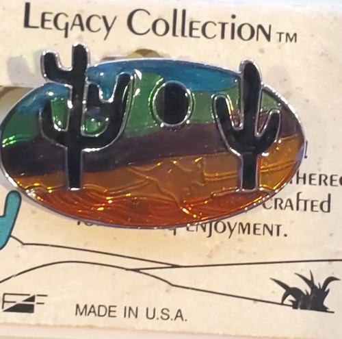 SOUTHWEST CACTUS PIN Legacy Collection Crossroads Enamel On Card ...