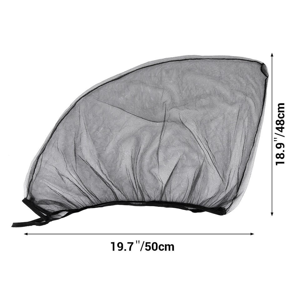 4Pcs Car Window Screen Mesh Cover Privacy Mosquito Bugs Net Sun UV ...