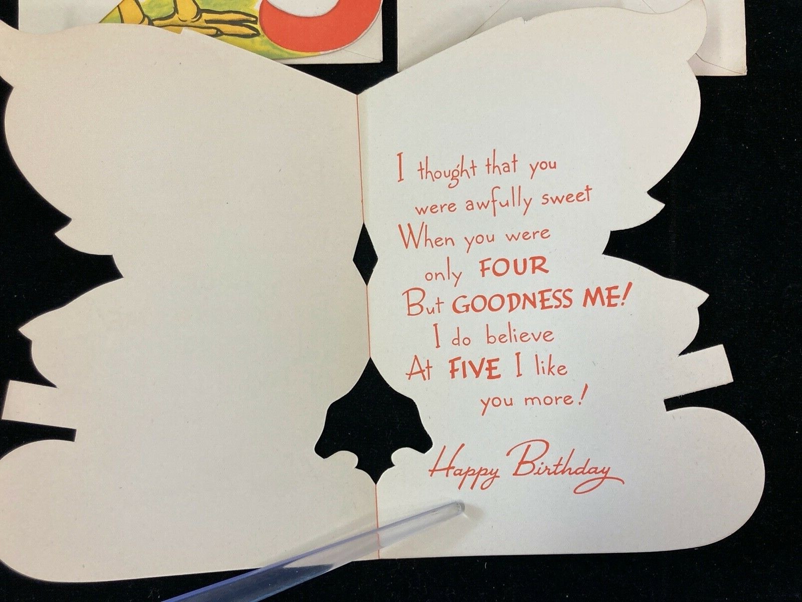 VINTAGE 1930'S BUZZA-CARDOZO BIRTHDAY CARDS, NOS LOT OF 6, YOU'RE 5 ...