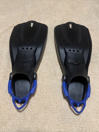 ScubaPro GO Sport Dive Fins Black Size X-Small Lightweight Travel Scuba ...