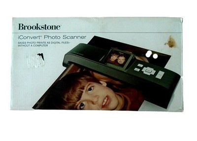 Brookstone iConvert Photo Scanner w/Original Box Save Photos w/out ...