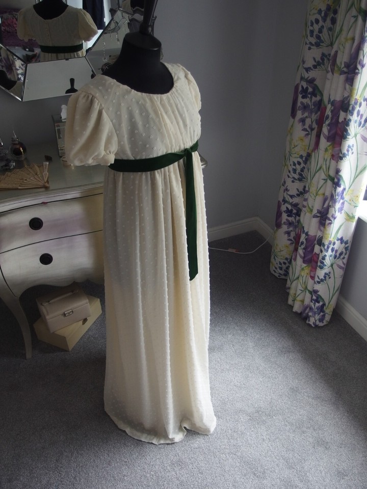Regency Georgian Bridgerton Austen Style Ballgown Party dress Handmade ...
