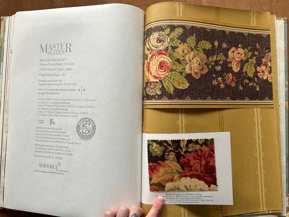 Waverly Wallcoverings - Atrium - Wallpaper Sample Book Catalog | eBay