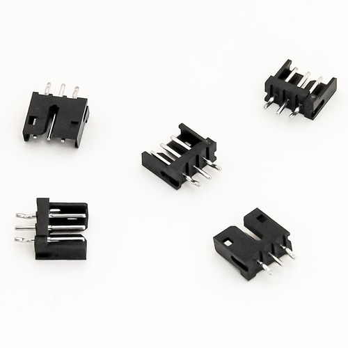 Elco 3 Pin Connector Header Shrouded 2mm (0.79") Pitch Kinked Pin (Pack ...