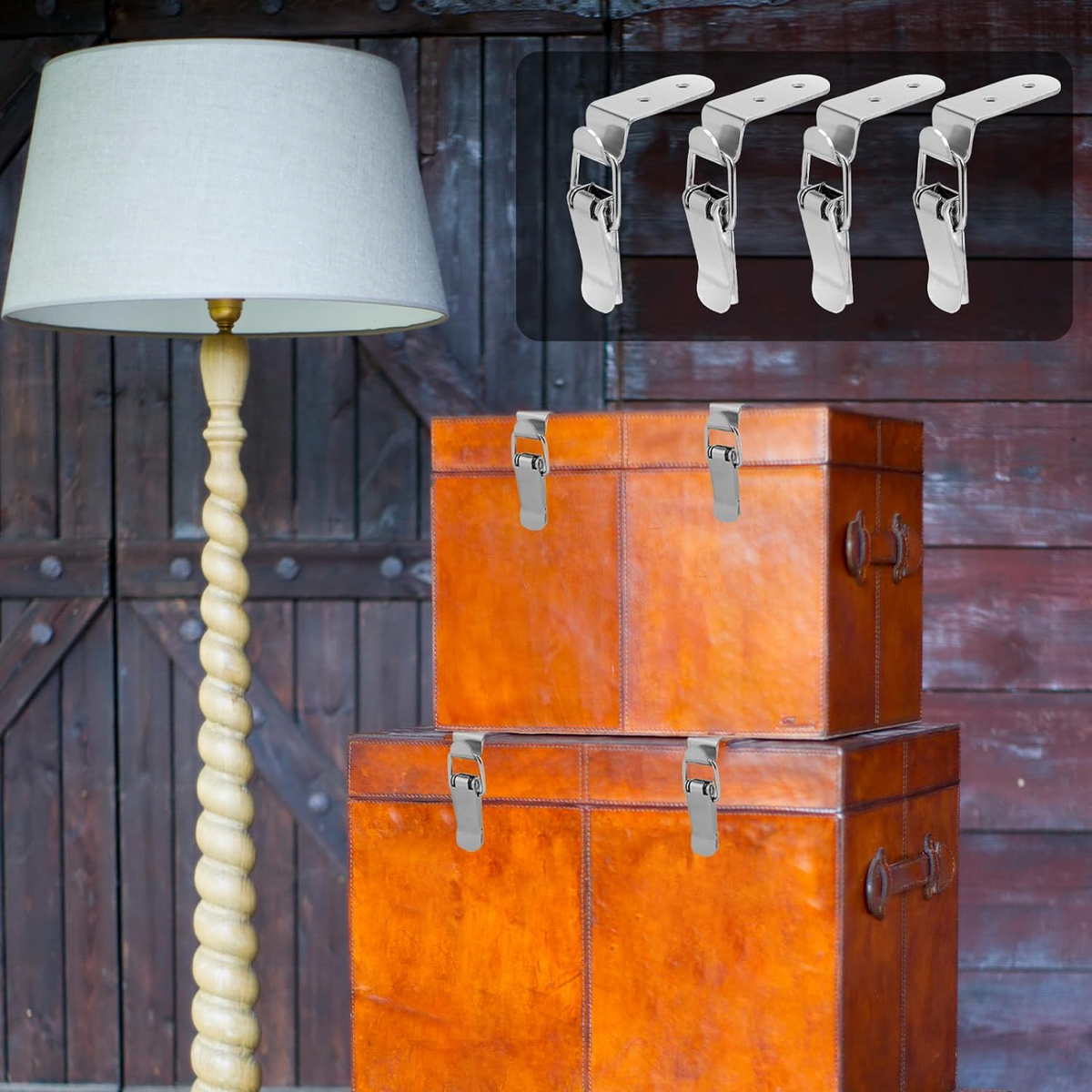Spring Loaded Latches 4-Piece Stainless Steel 90 Degree Spring - Tool ...