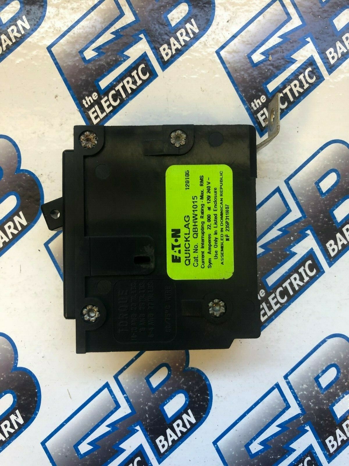 QBHW1015 CH, WH, EATON (1) 15 Amp, 120 Volt, 1 Pole, Circuit Breaker ...