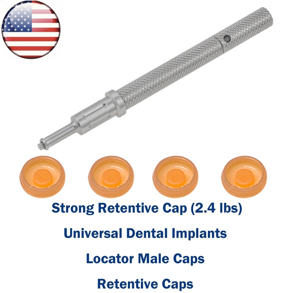 US Universal Implant Retention Caps 2.4lbs Insertion Extraction Remove ...