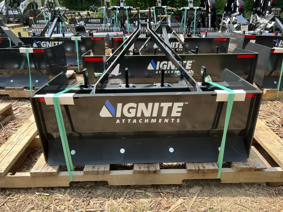 NEW 4 ft Box Blade FREE SHIPPING Tractor 3PT Attachment (Heavy Duty ...