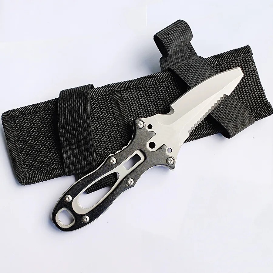 Emergency Rescue Boat Sea Fishing Dive Kayak Knife Fixed Blade Full ...
