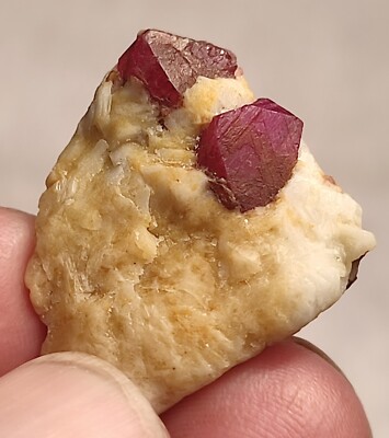 8.80 grams red color nice ruby on marble matrix-Jagdalak Afghanistan ...