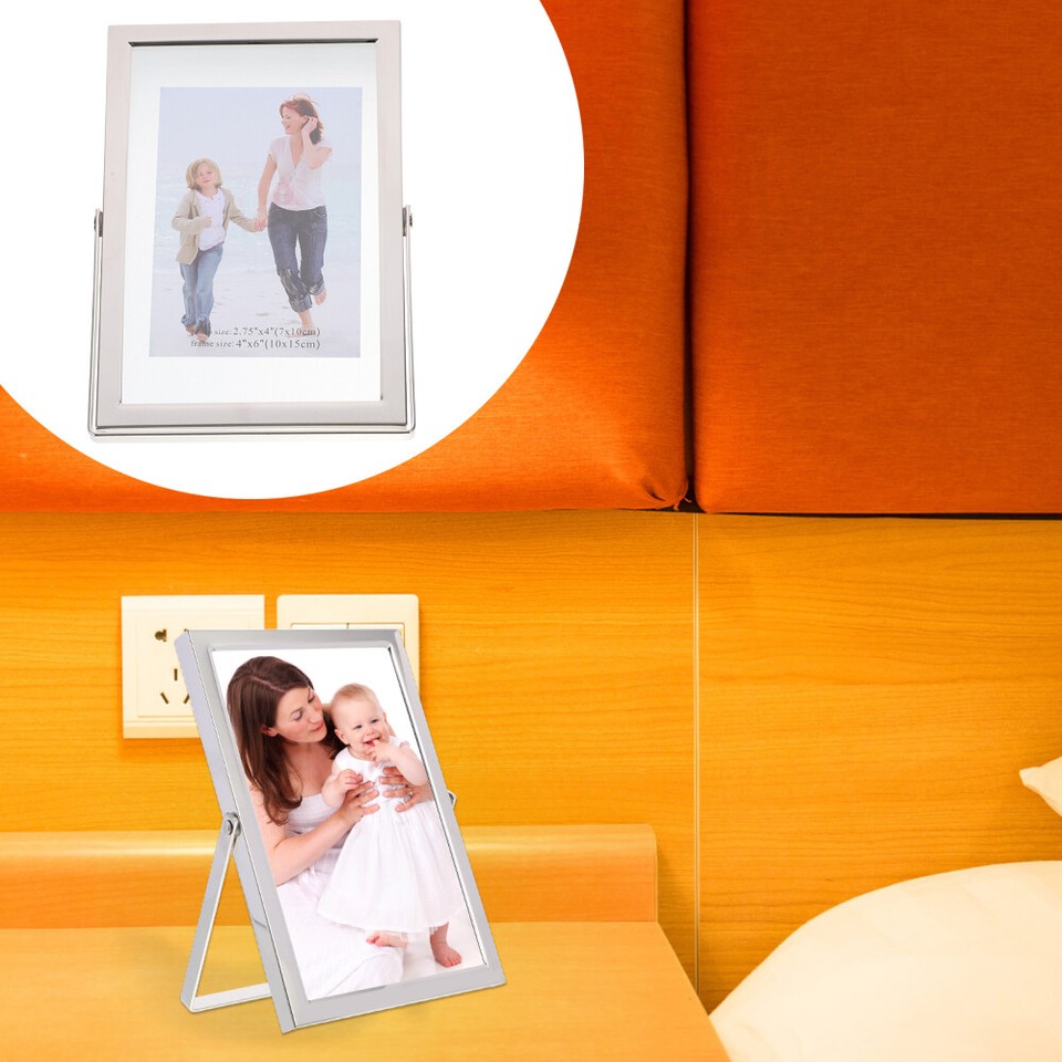 Photo Frame Back Stand 8x8 Picture Frames Transparent Lovers | eBay