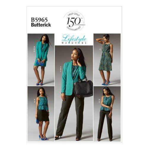 Butterick Sewing Patterns 5965 Misses Jacket Top Dress Skirt Pants Size ...