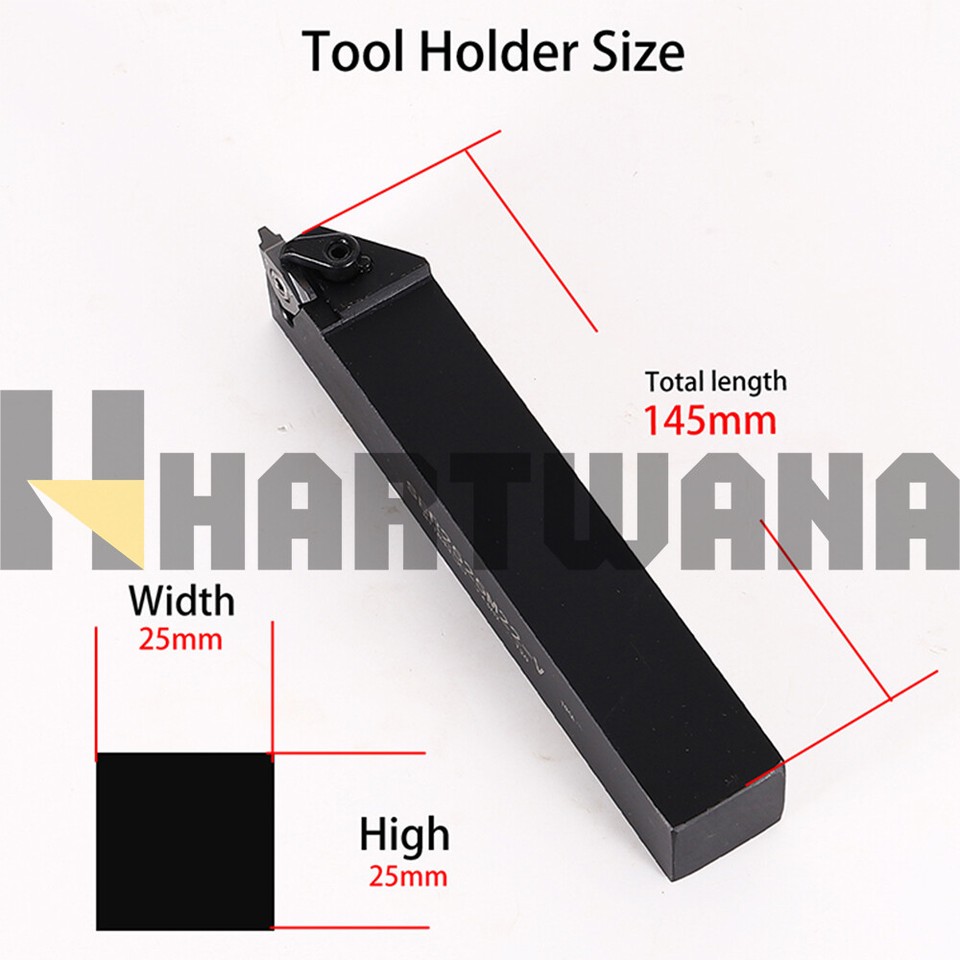 Indexable Threading Turning Tool Holder 25mm 29 Degree 6ACME Threading ...