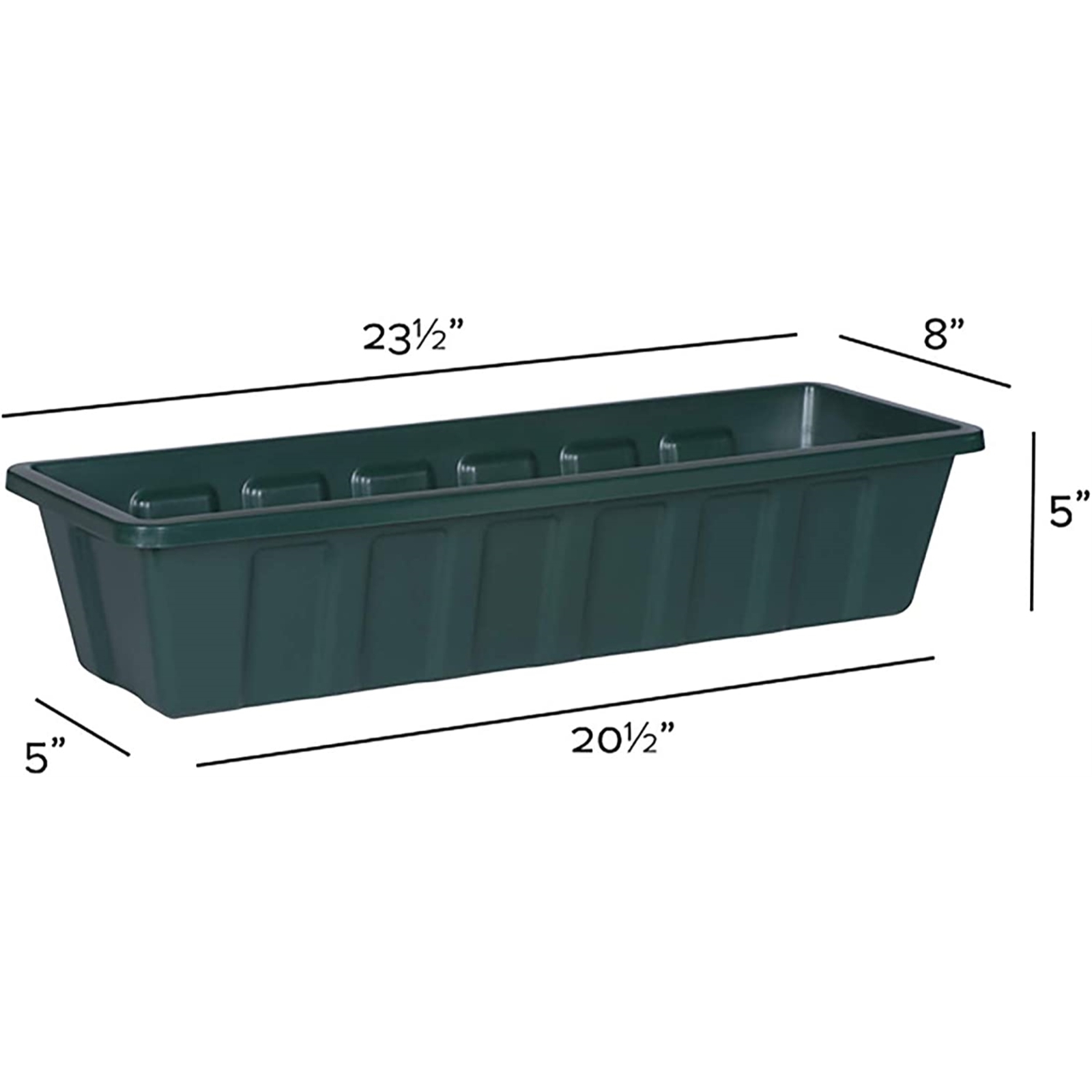 Polypro Plastic Flower Box Liner, 24" Green | eBay