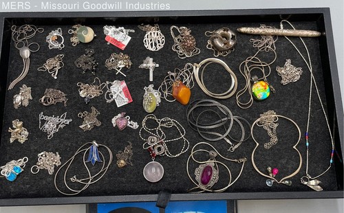 Sterling Silver Assorted Style/Length Lot of Necklaces - 205 Grams - 34 ...
