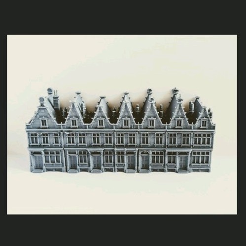N Scale French Rustic Town Houses for Model Railroads Scenery (Gray ...