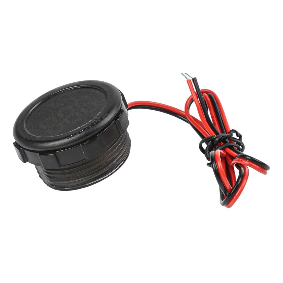 LED Digital Display Voltmeter DC 5 100V Round Dual Line Waterproof ...