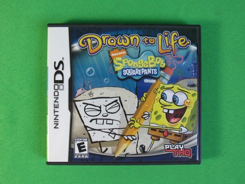 Nintendo DS Drawn to Life Spongebob Edition CASE & MANUAL ONLY (No Game ...