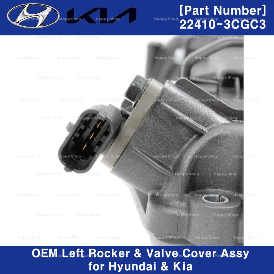 OEM 224103CGC3 Left Rocker & Valve Cover Assy for Hyundai Santa Fe Kia ...