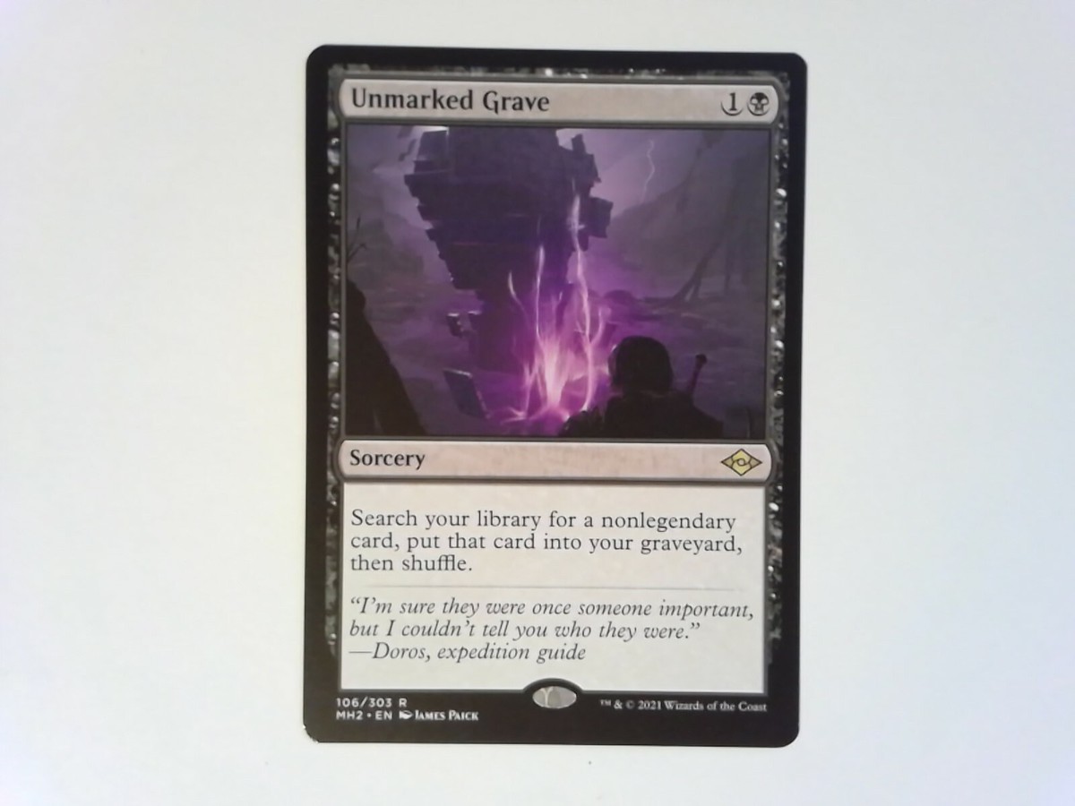 Unmarked Grave Mtg Open The Graves (Prerelease) (Core Set 2019)