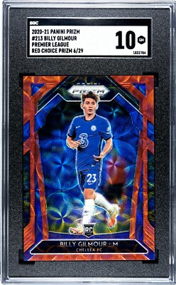 2020-21 Panini Prizm EPL Soccer #213 Billy Gilmour RC Red Choice /29 ...