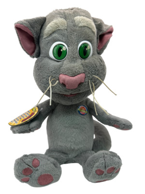 Talking Tom Cat Repeats Voice Sounds Soft Toy Plush H10" Dragon-i 2012 ...