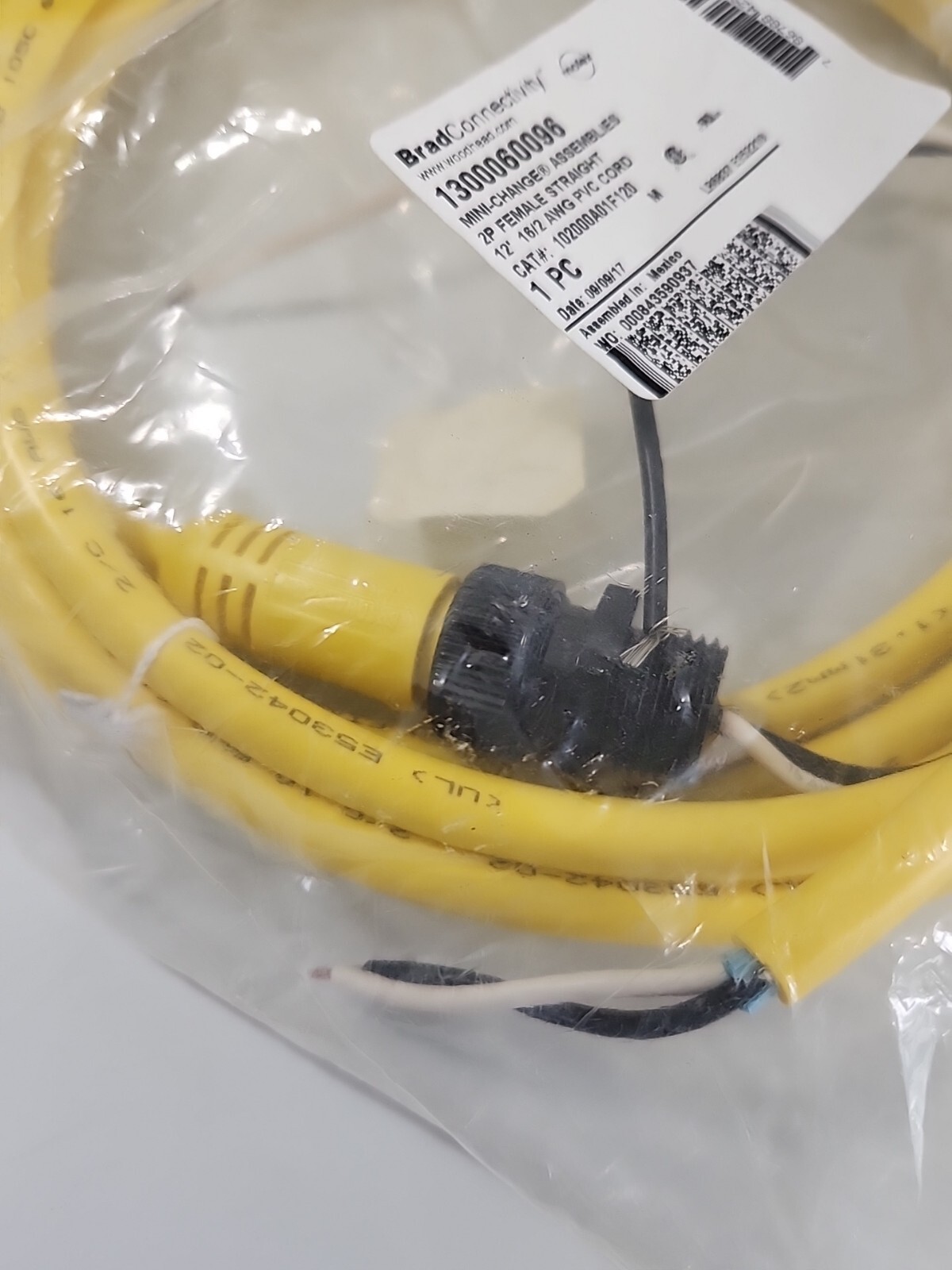 *NEW* Brad Connectivity 1300060096 & 1300060162 Sensor Cables 2P 12 ...