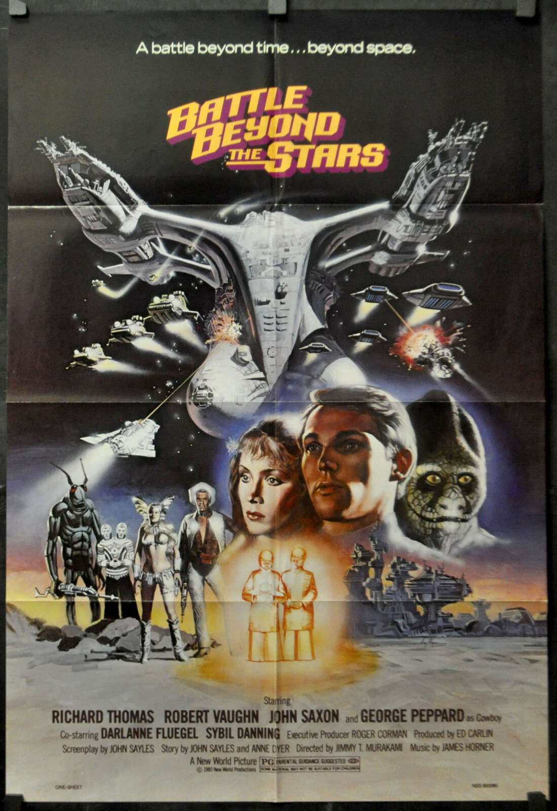 Battle Beyond The Stars 1980 27x39 Movie Poster George Peppard Robert