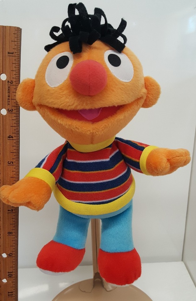 Ernie 11" Plush Doll Soft Toy Stuffed Muppet SESAME STREET Kids ...