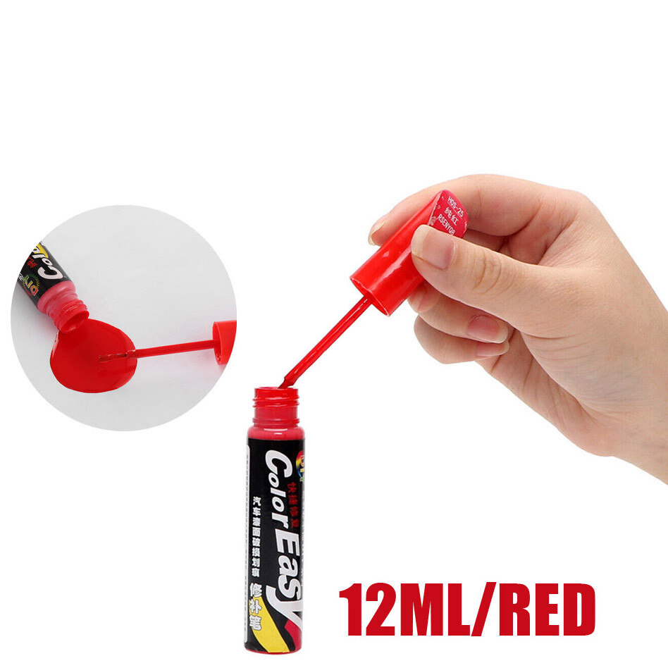 Red Car Paint Repair Pen Scratch Remover Touch Up Clear Coat Applicator ...