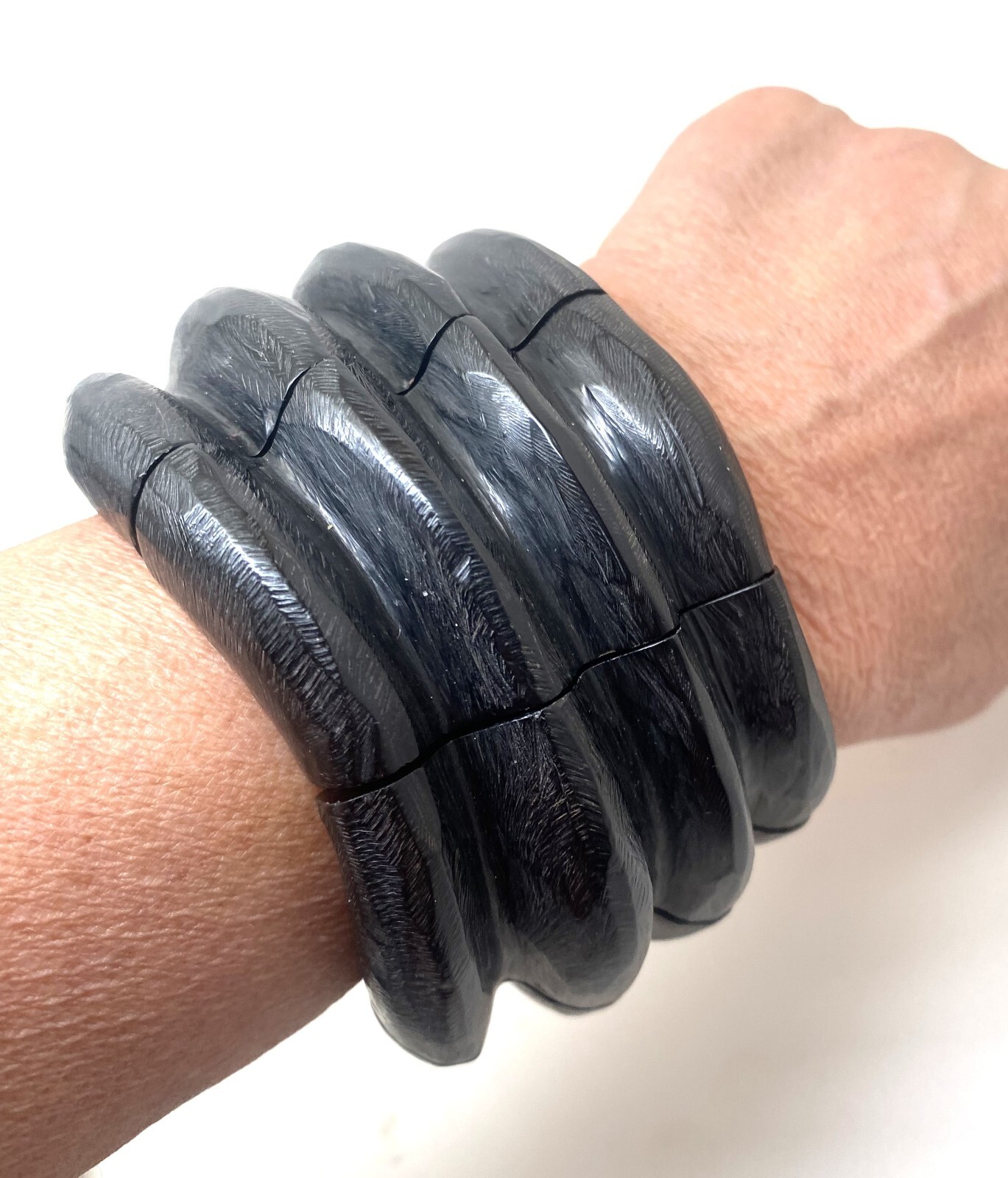 Exquisite Monies Gerda Lynggaard Ebony Wood Massive Bangle Bracelet | eBay